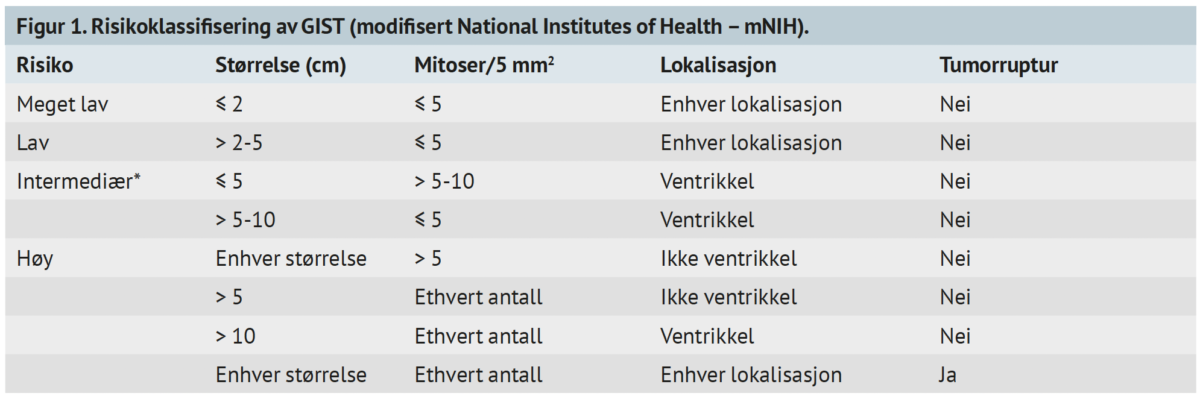 GASTROINTESTINAL STROMAL TUMOR – GIST - Kirurgen